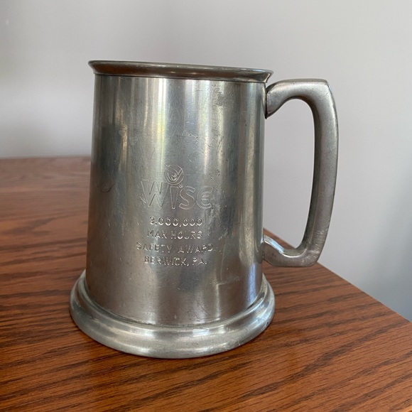 kent silversmith | Dining | Euc Vintage Glass Bottom Pewter Tankard ...